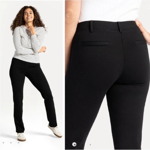 Betabrand | Pants & Jumpsuits | Betabrand Black Straight Leg Dress Pant ...